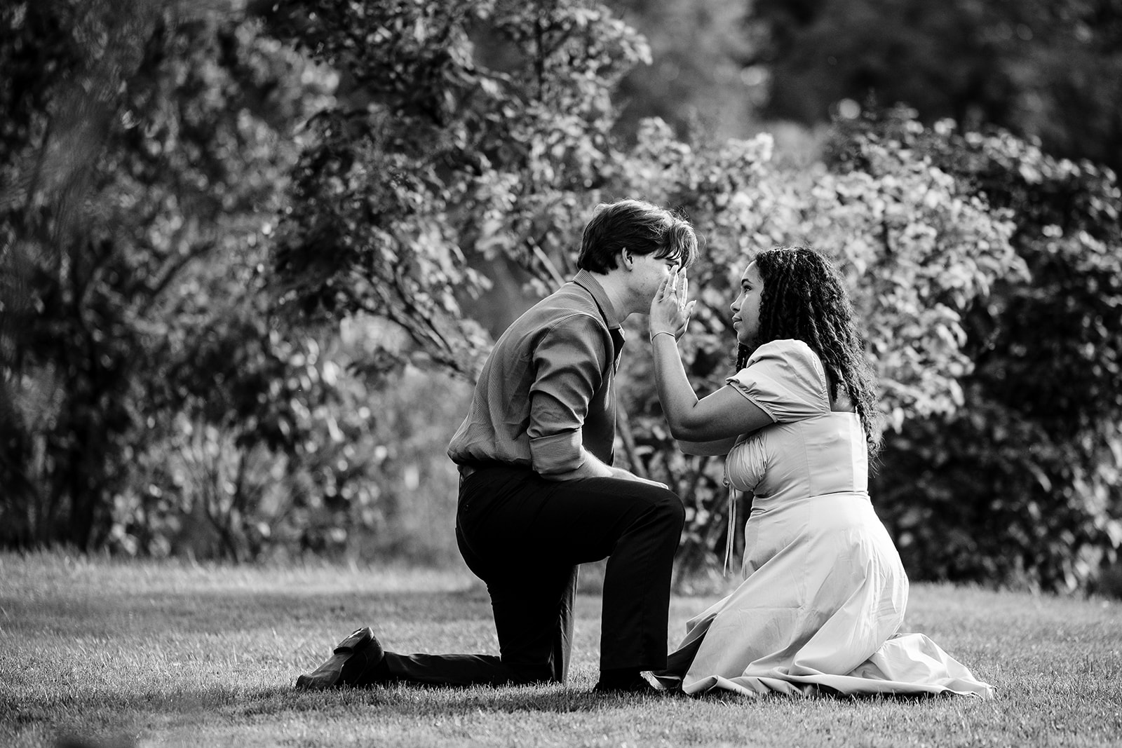 Emotional proposal at the Flowery Brook - Esther Gibbons Photography